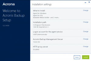 Instalando o agente do Acronis Backup para o Microsoft SQL Server – Lnx ...